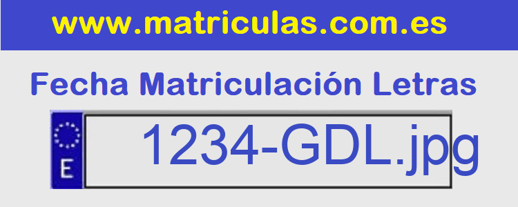 ⊛ AÑO DE LA 【 MATRICULA GDL | Matriculas.com.es